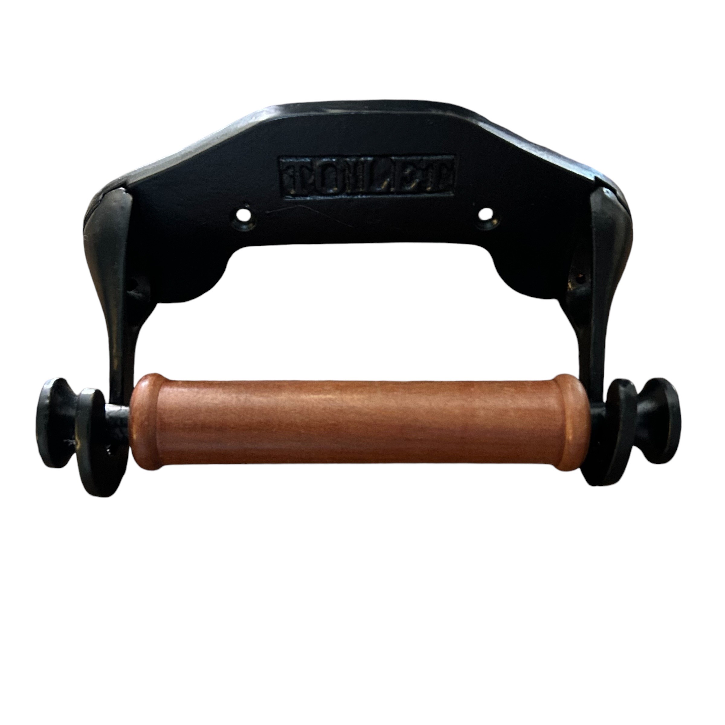 Traditional Toilet Roll Holder - Black - Period Features