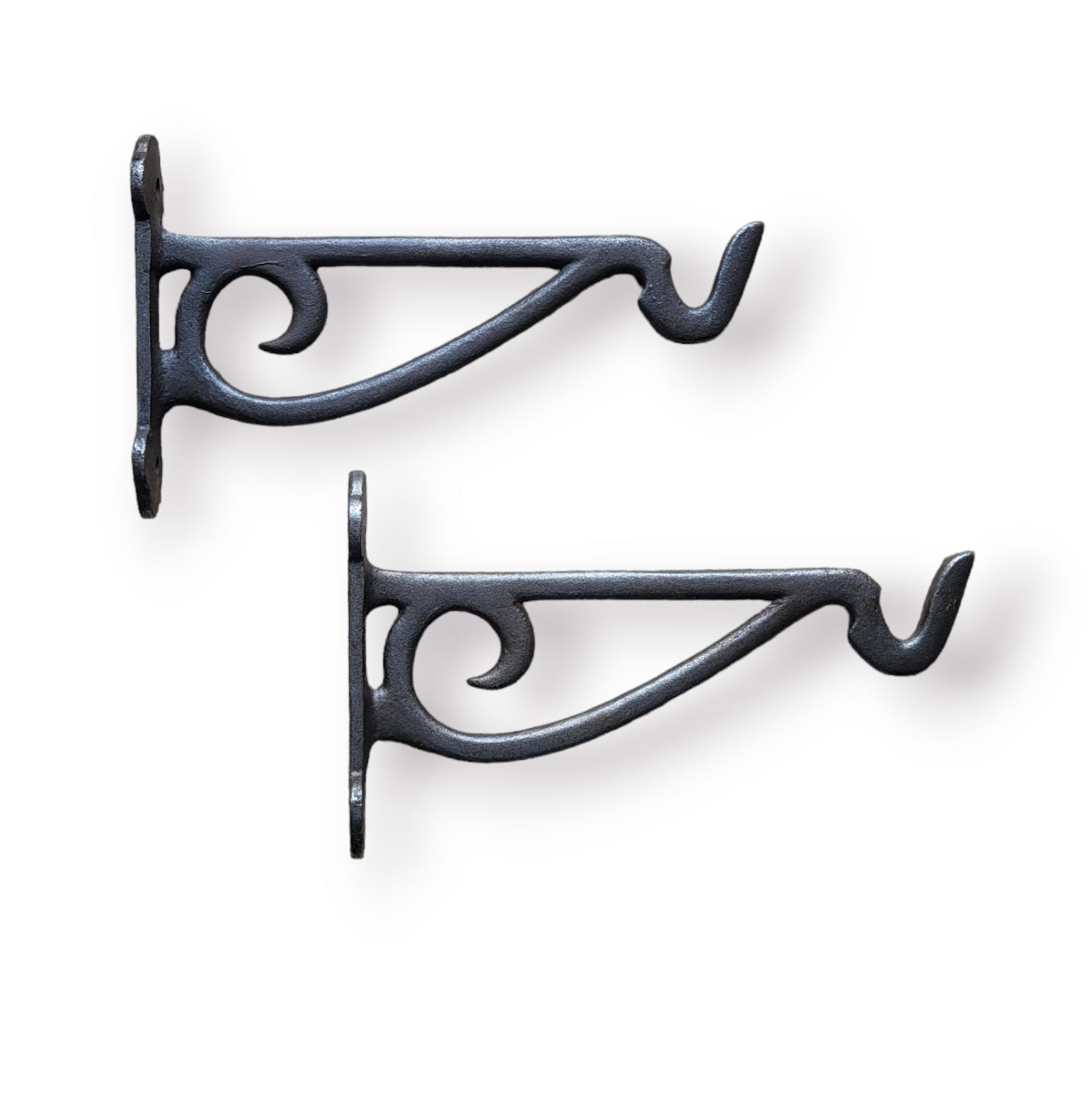 Cast Iron - Country Brackets - With Hook - 51/2 x 9" - Period Features