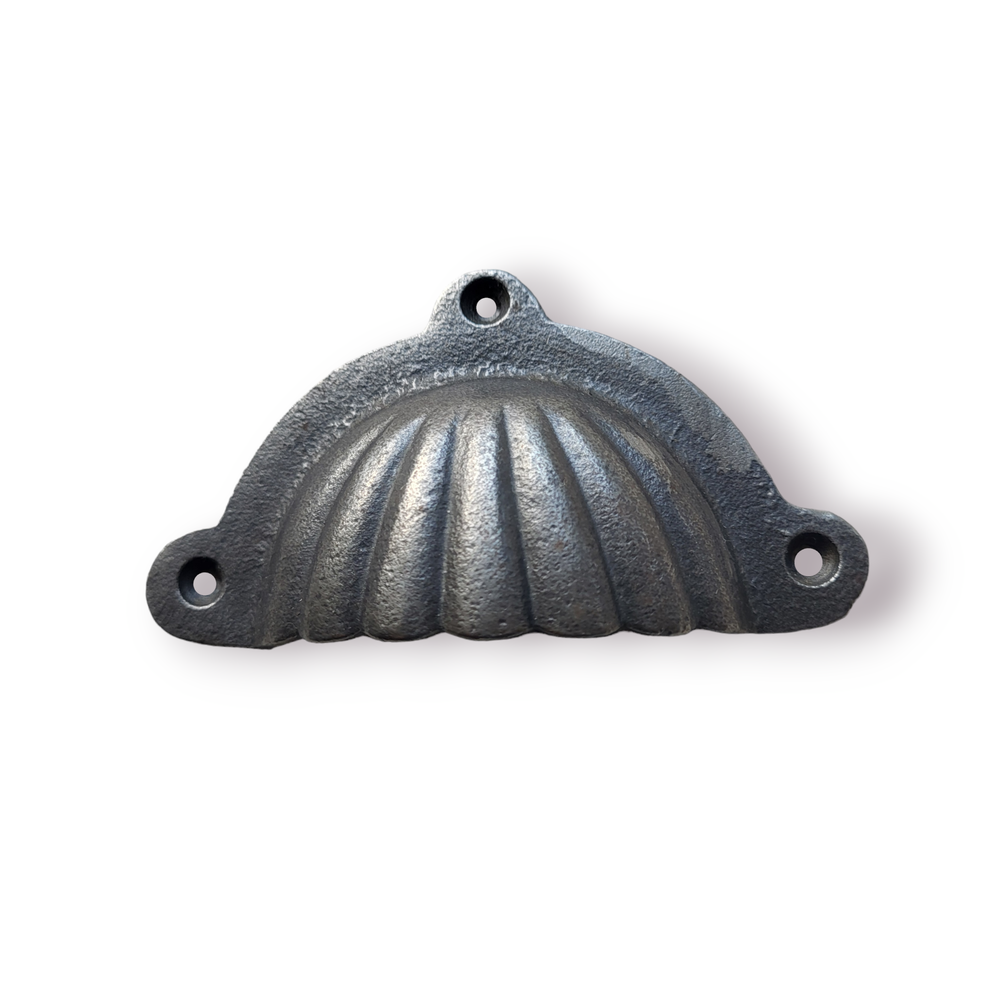 Drawer Pull – Cast Iron – Shell Design with Lugs - Period Features