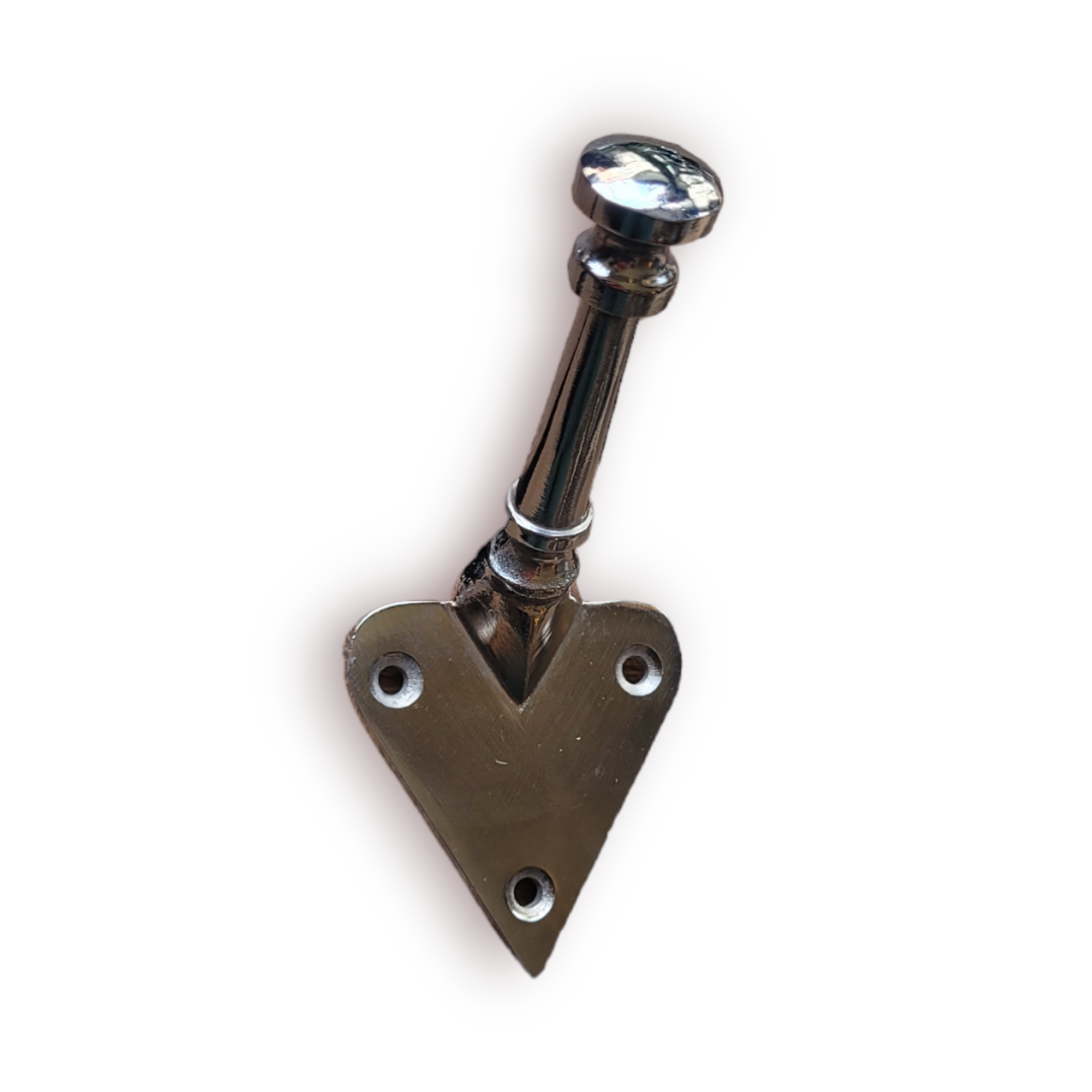 Arts & Crafts Stick Hook - Chrome Plated - Period Features