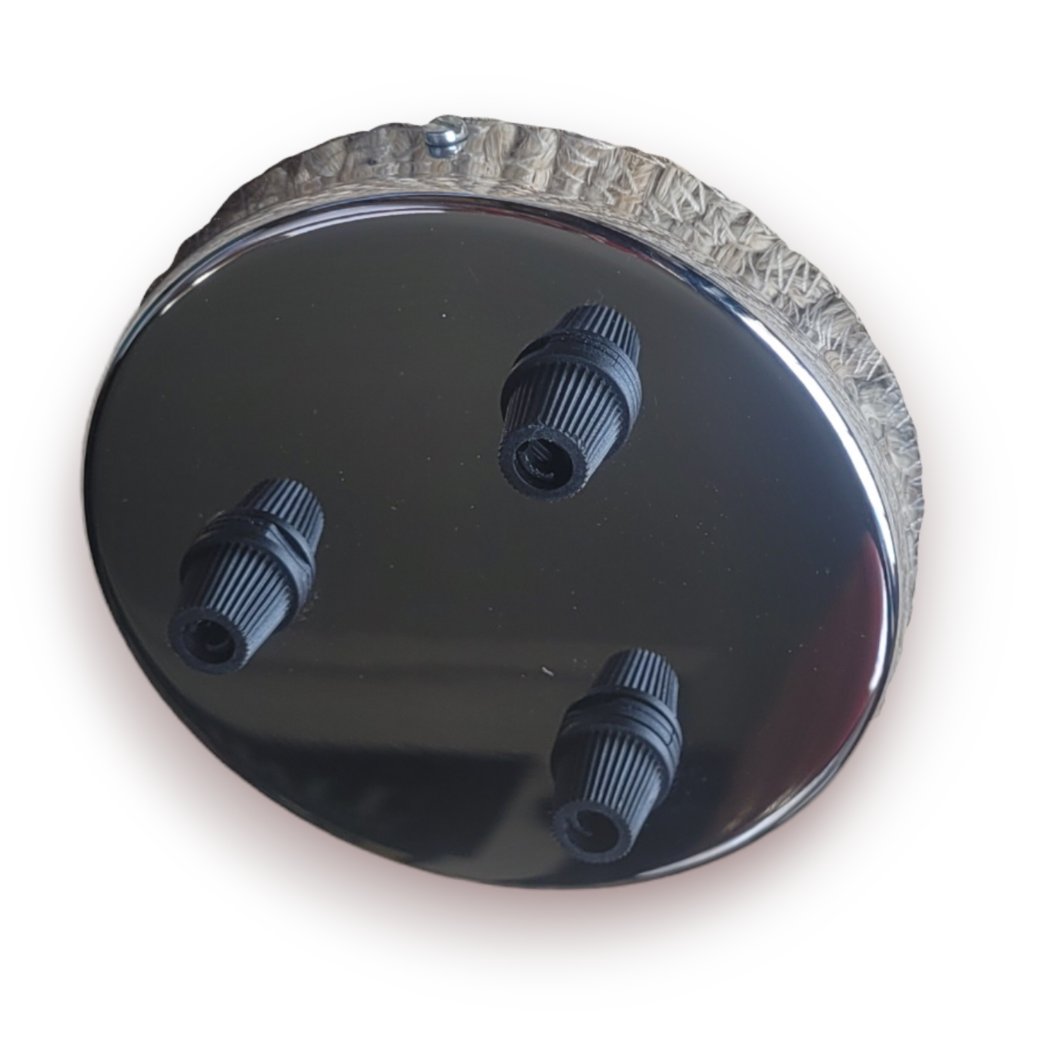 Triple Outlet Ceiling Rose - Chrome - Period Features