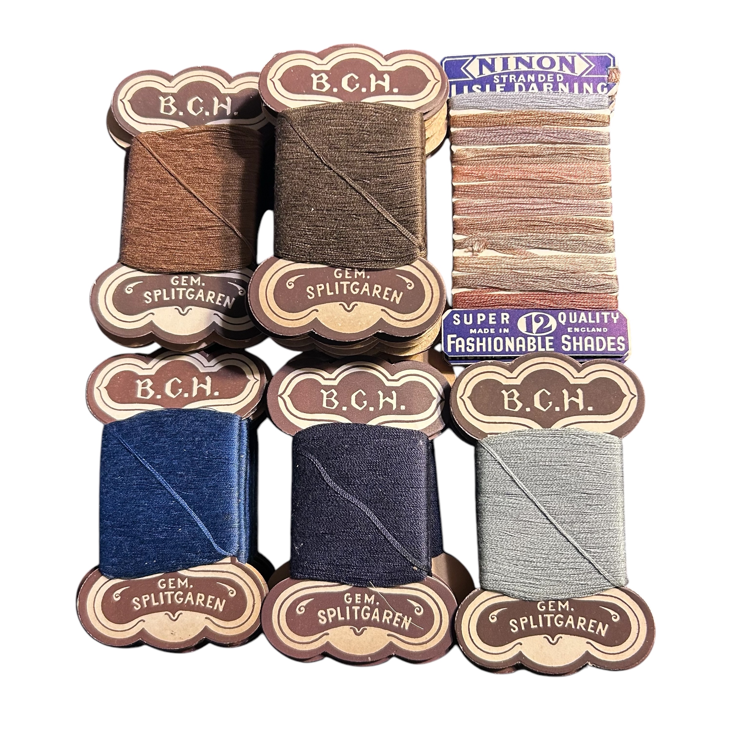 Vintage Darning Thread - Mixed Lot - Period Features
