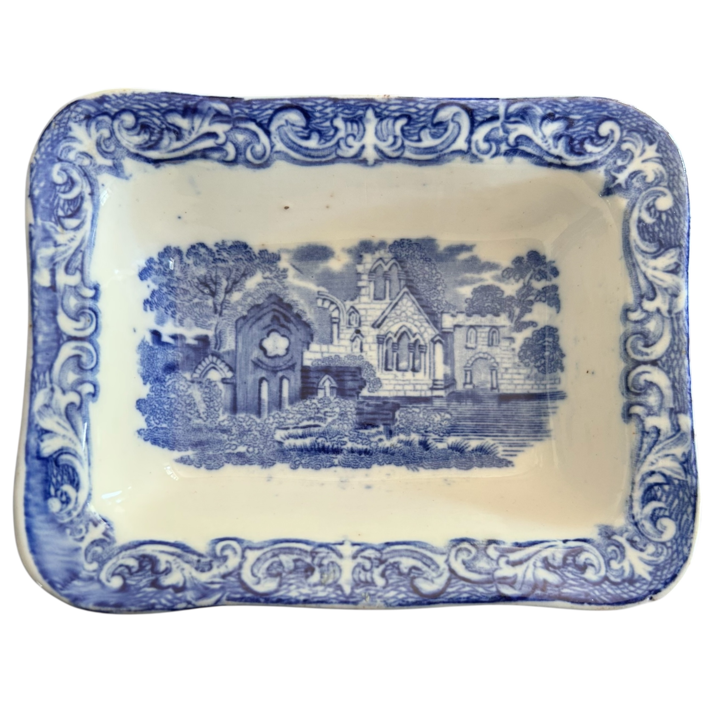 Vintage Abbey Ware Shredded Wheat Dish - Period Features